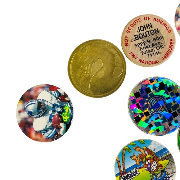 POGS | Toys | Pogs Slammers Zogs 9s Jordan Farve Felix Brass Heavy ...